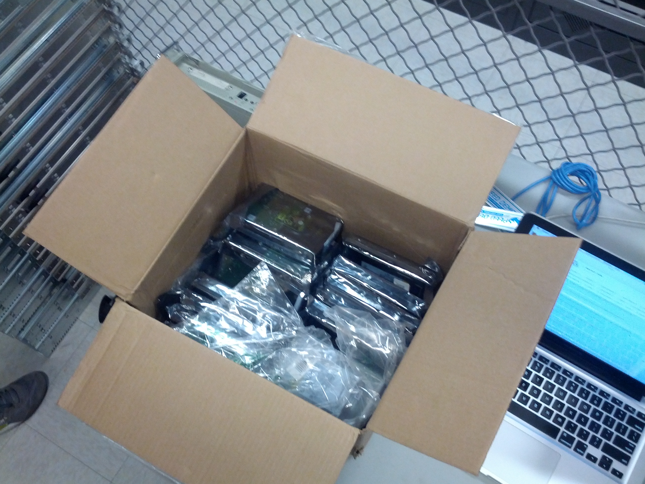 This is the correct way to pack and ship $9000 worth of hard drives ...
